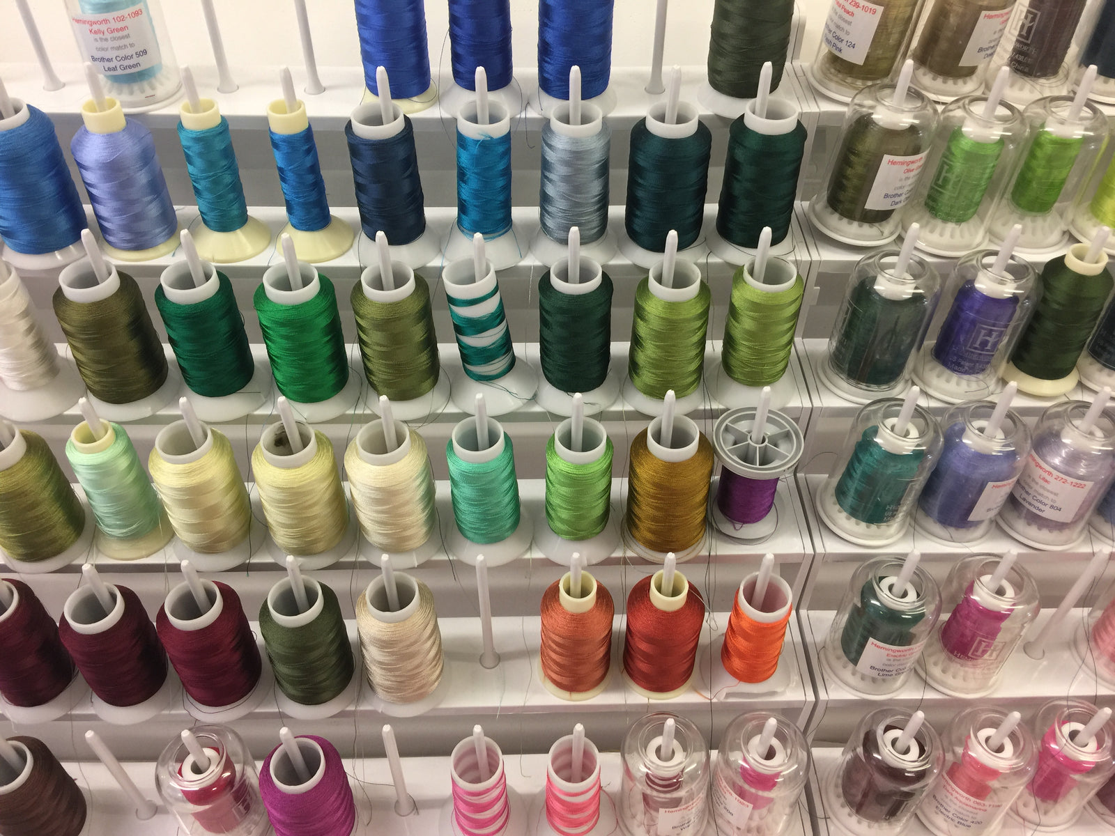 Tips for using metallic thread with an embroidery machine.