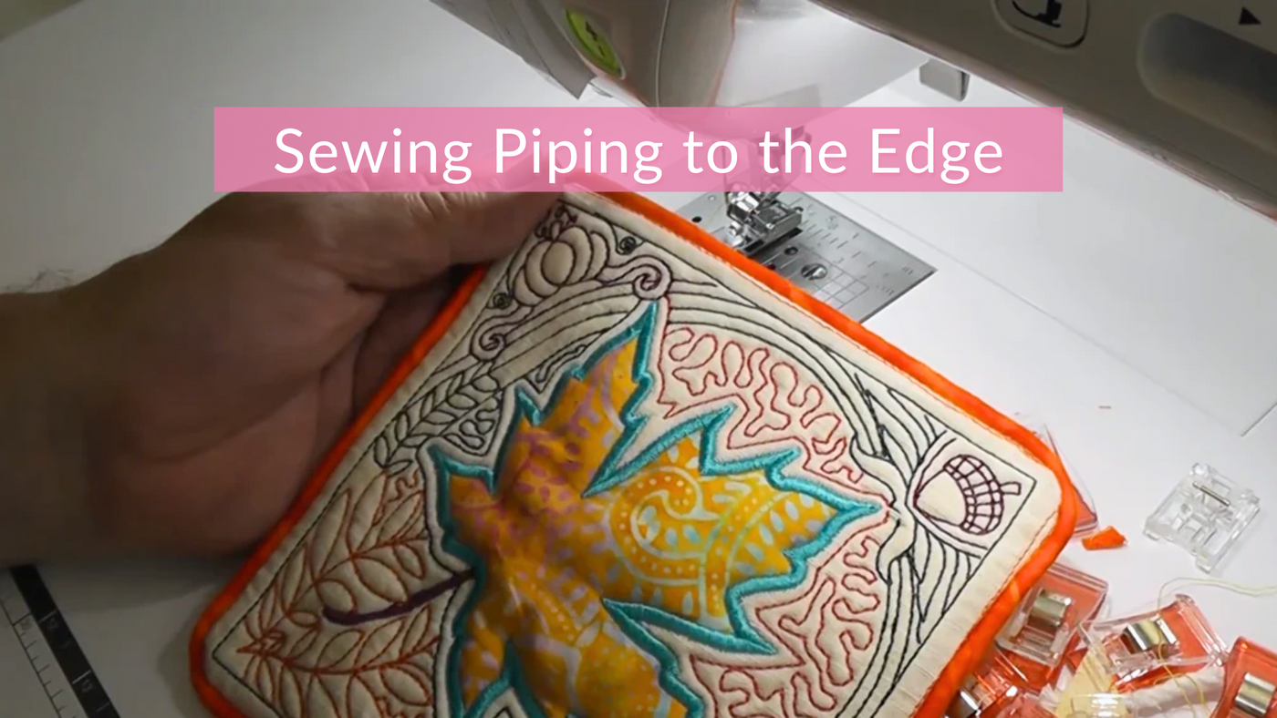 Sewing Piping to the Edge