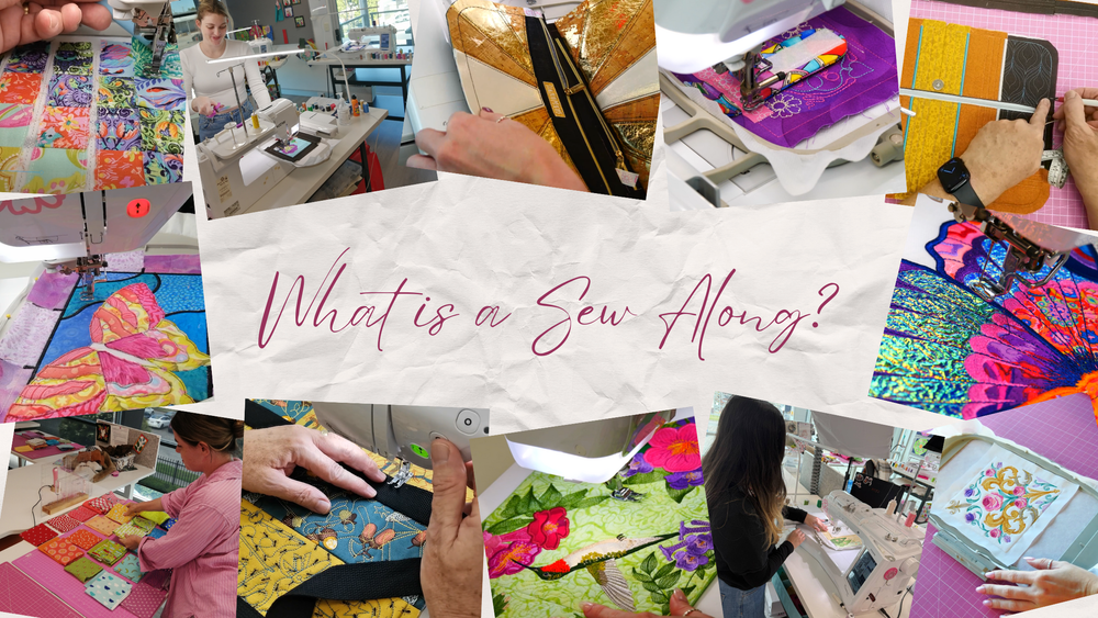 What is a Sew Along? Explaining Sweet Pea Machine Embroidery Sew-Alongs