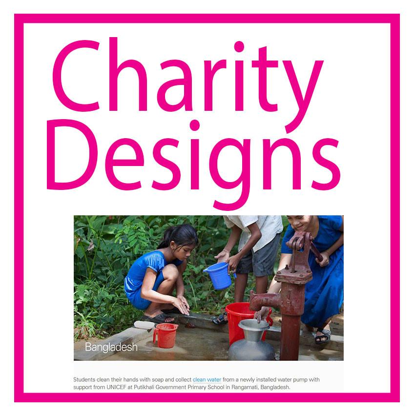 Charity designs All proceeds from sales of these designs will go to a ...