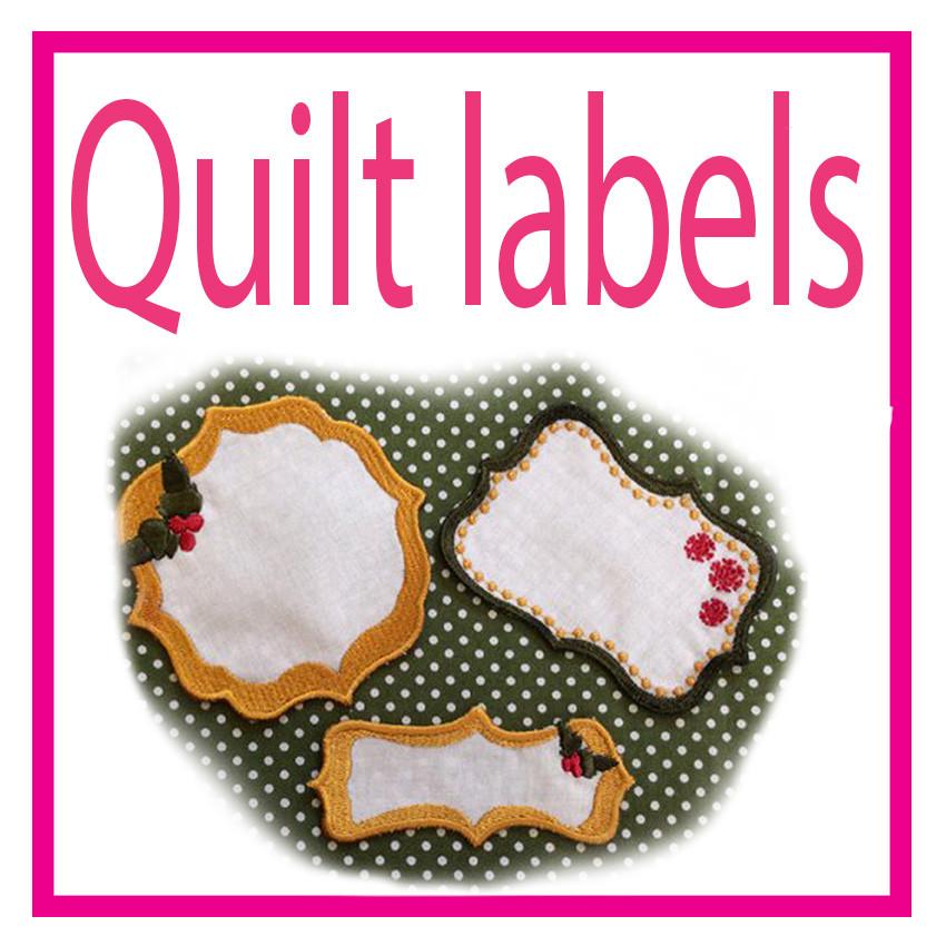 Machine Embroidery Patterns - Quilt Labels