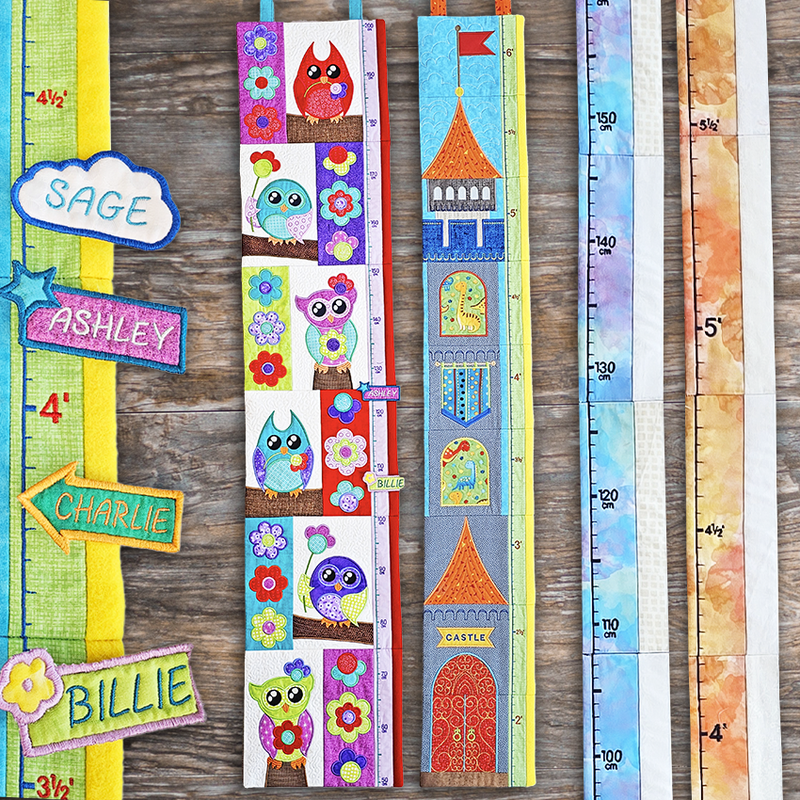 Growth Chart Borders ITH Design
