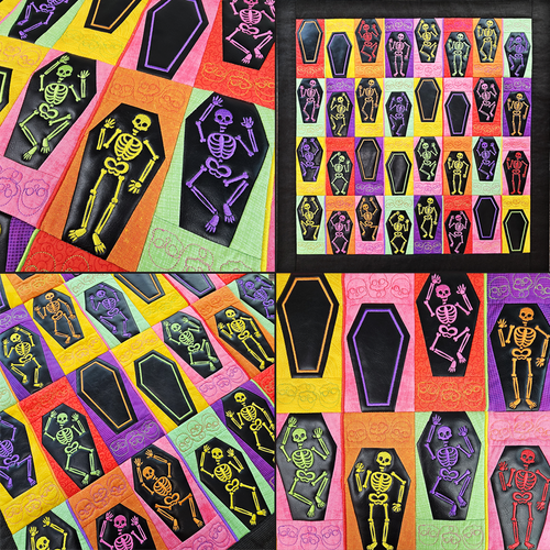 Quilt Pattern - Silly Skeletons Embroidery Designs