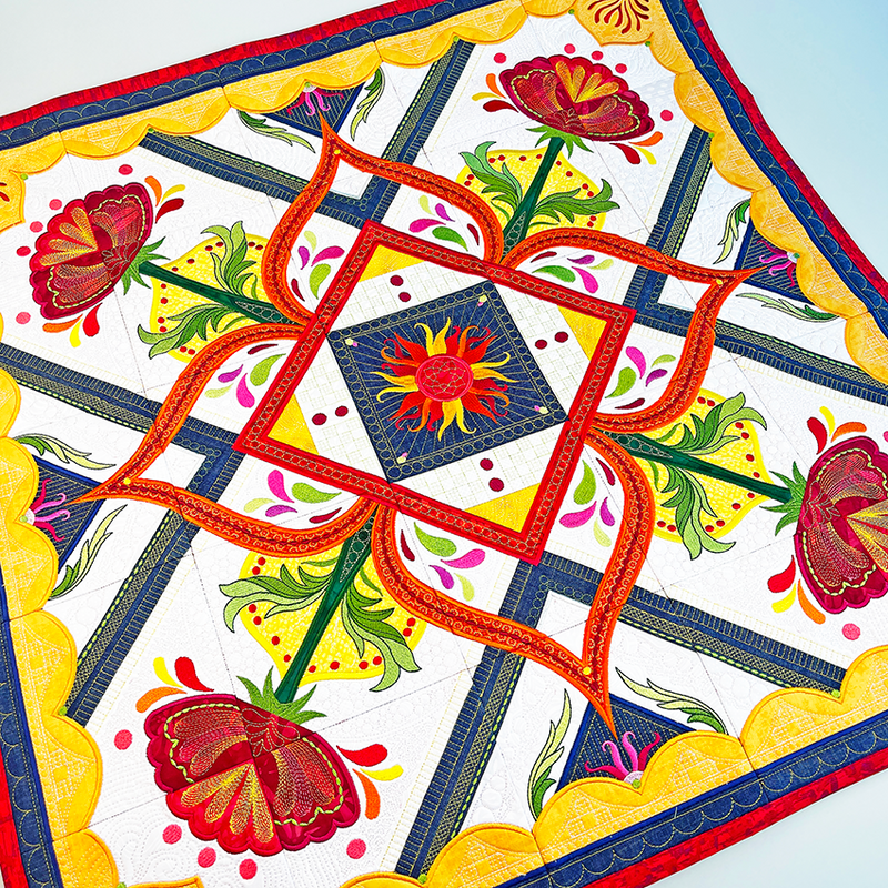 A Day in May Quilt - Machine Embroidery Design