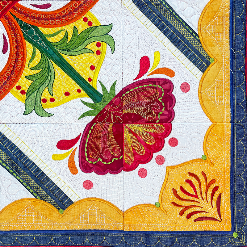 A Day in May Quilt - Machine Embroidery Design