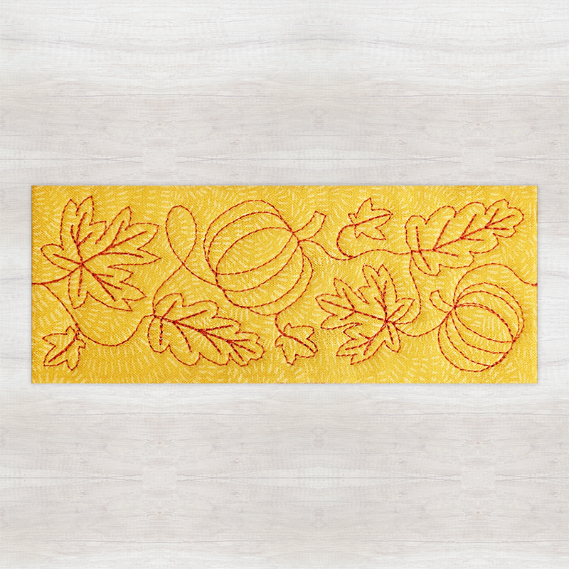 Autumn or Fall Quilting Borders for Machine Embroidery