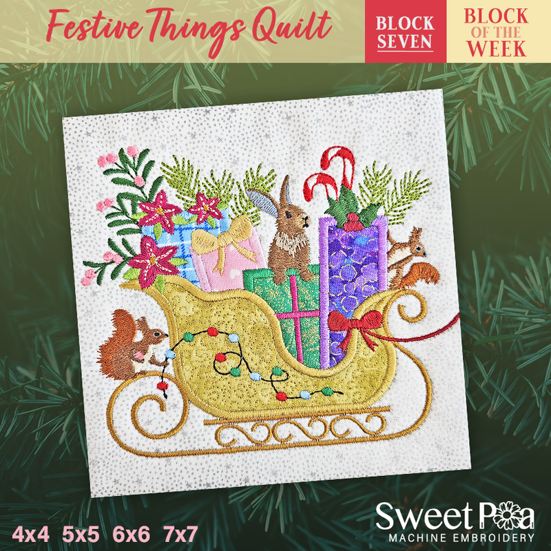 Christmas Festive Things Block of the Week Quilt