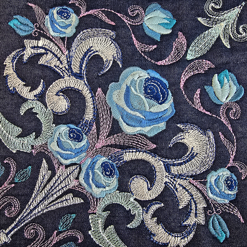 Baroque Roses Cushion & Quilt Block