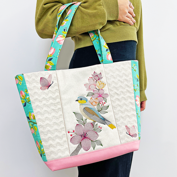 Branching Out Embroidered Handbag