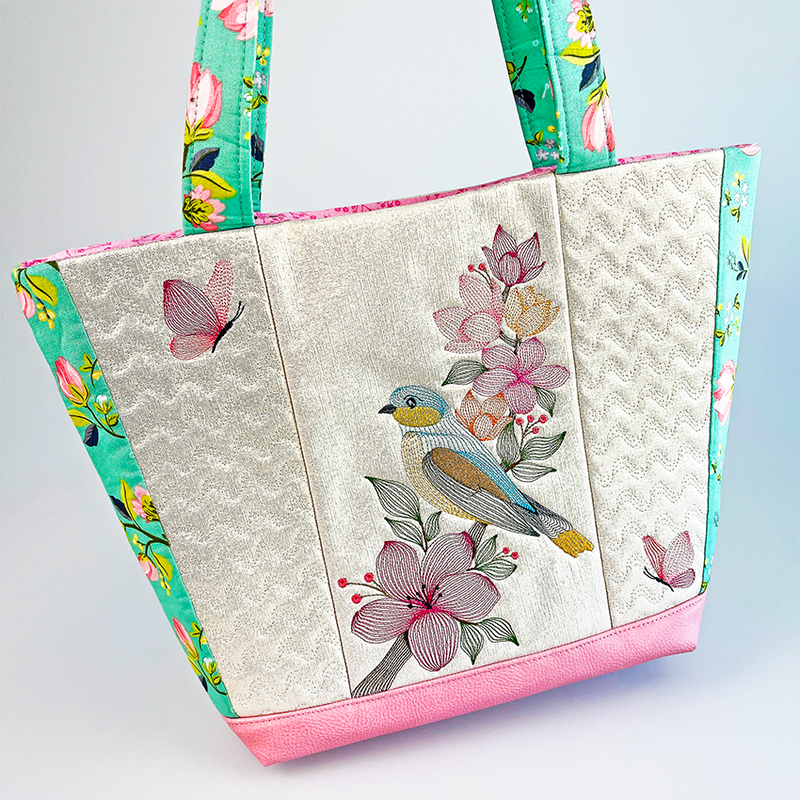 Branching Out Embroidered Handbag