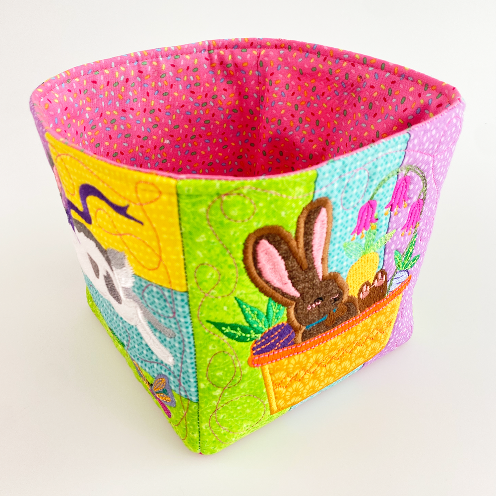 Machine Embroidery Design - Bunny Box 4x4 5x5 6x6 7x7 8x8