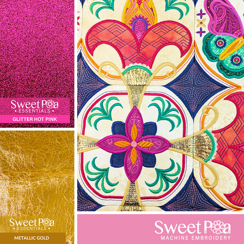 Butterfly Garden Table Centre or Runner ITH Design