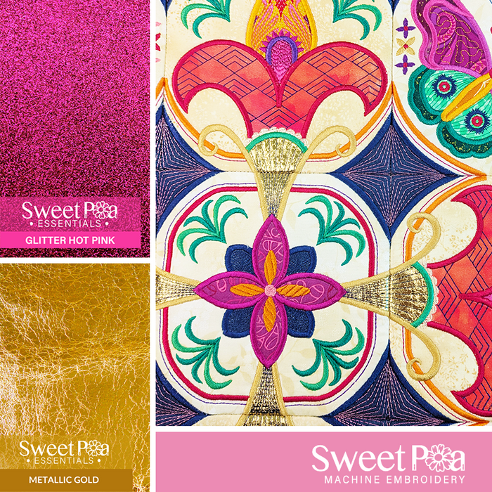 Butterfly Garden Table Centre or Runner ITH Design