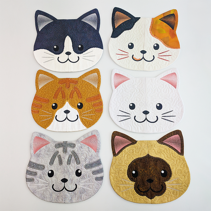 Cat Placemats ITH Design