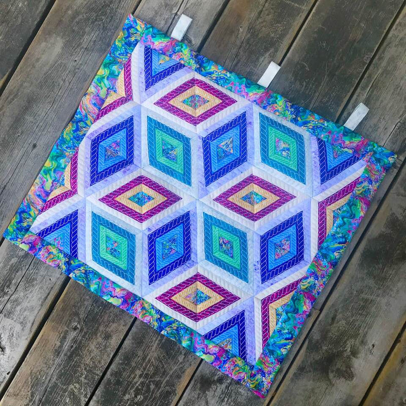 Diamond Log Cabin Quilt