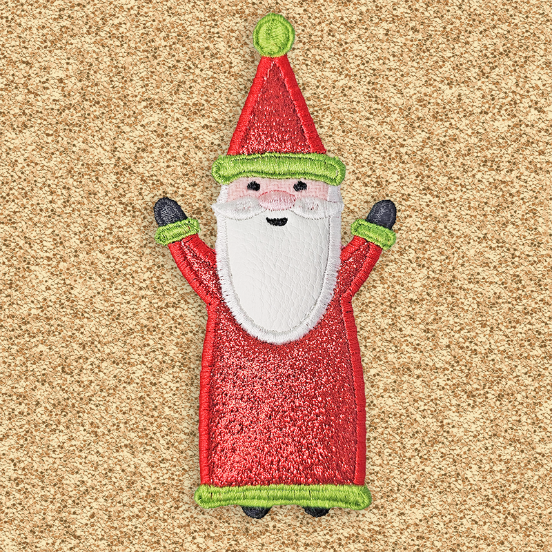 Embroidery Designs - Christmas Santa Advent Hanger