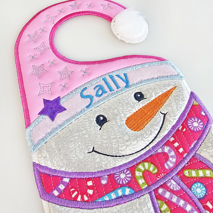 Christmas Santa and Snowman Doorknob Hangers ITH Design