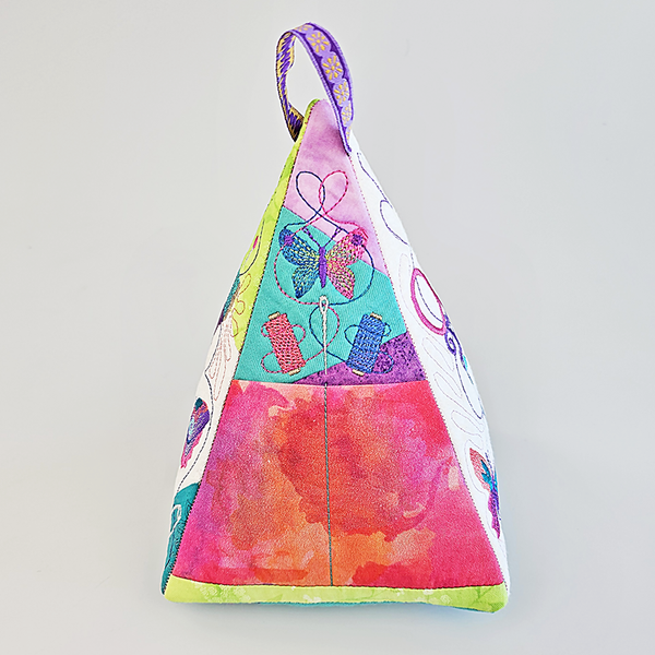Machine Embroidery Design ITH - Desk Pin Cushion with Pockets