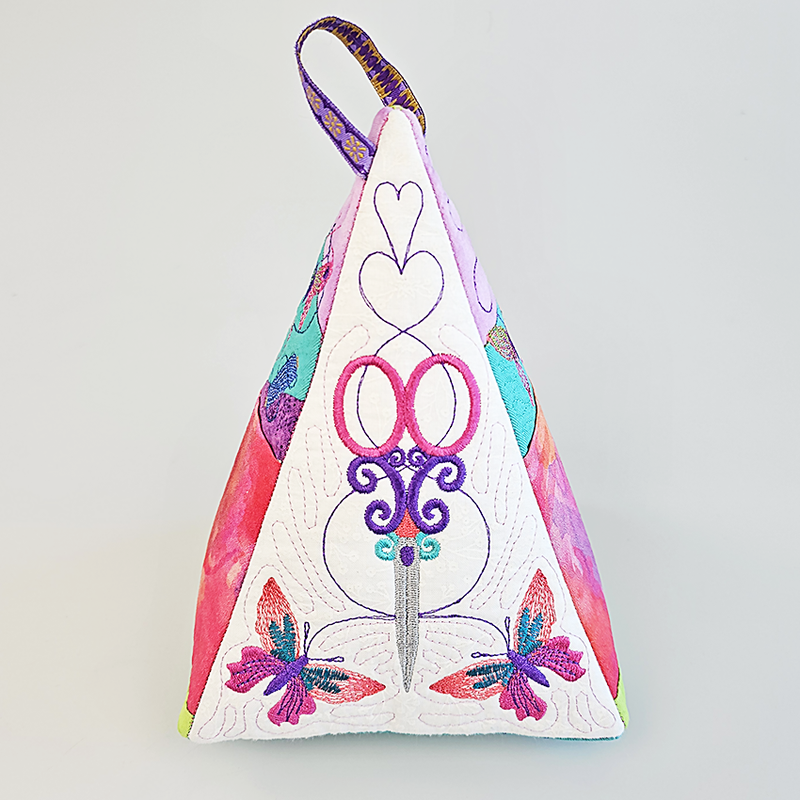 Machine Embroidery Design ITH - Desk Pin Cushion with Pockets