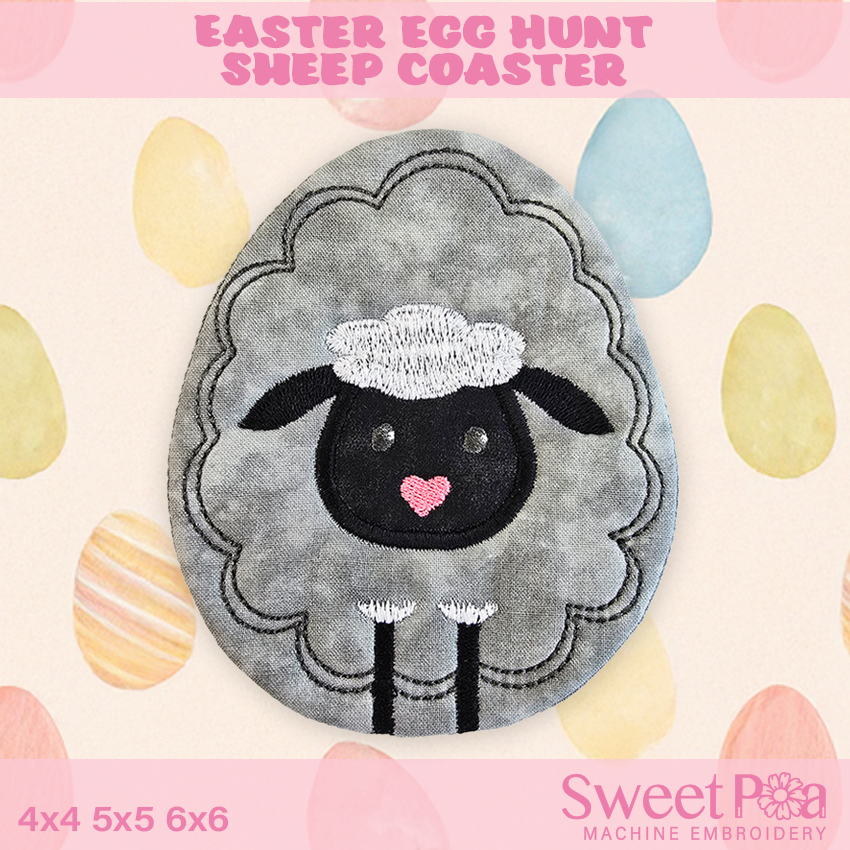 Easter Egg Hunt 2025 Sheep Coaster