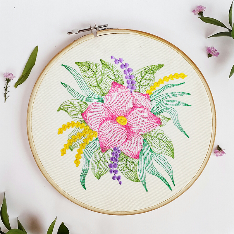 Embroidered Flowers 1 Embroidery Design