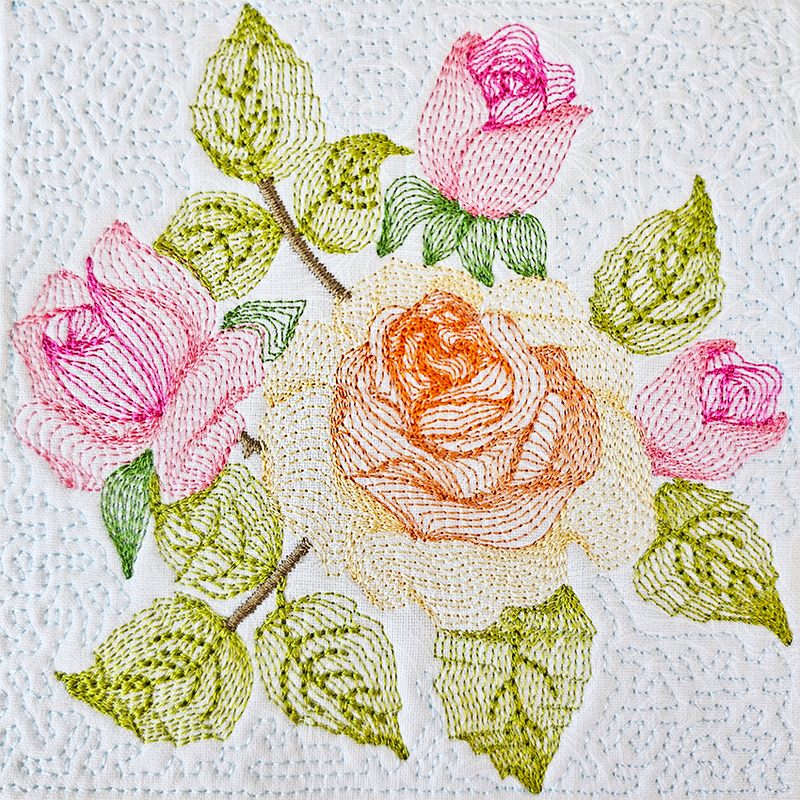 Embroidered Flowers 2 Embroidery Design