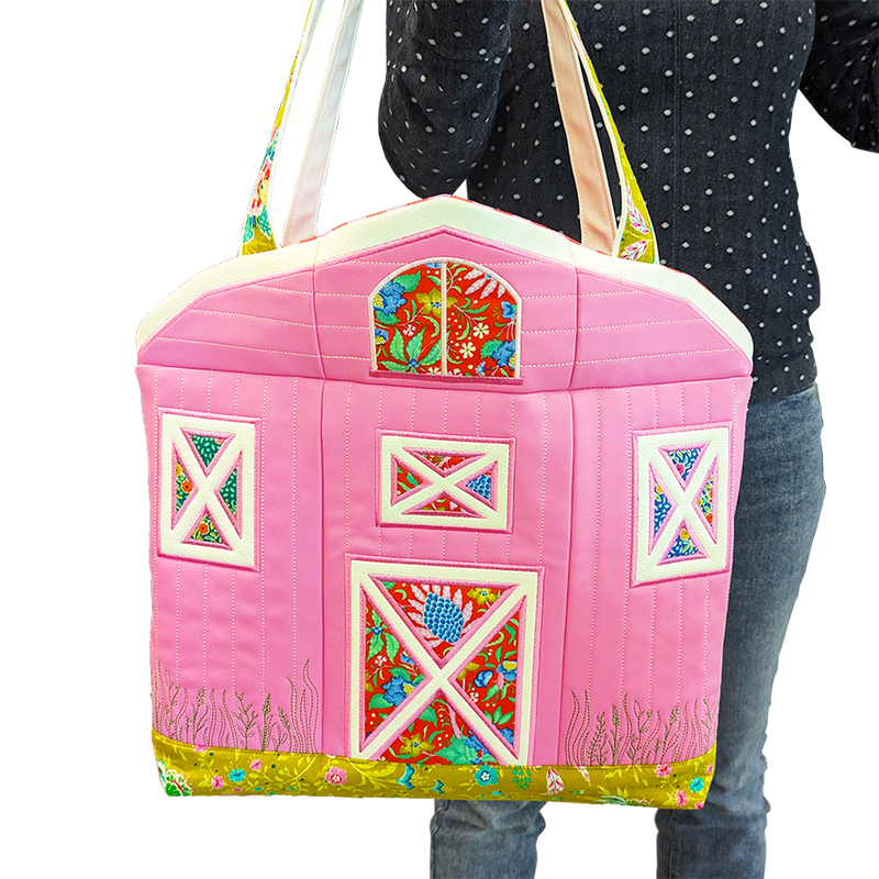 Machine Embroidery Design ITH - Farm Animal Pocket Bag