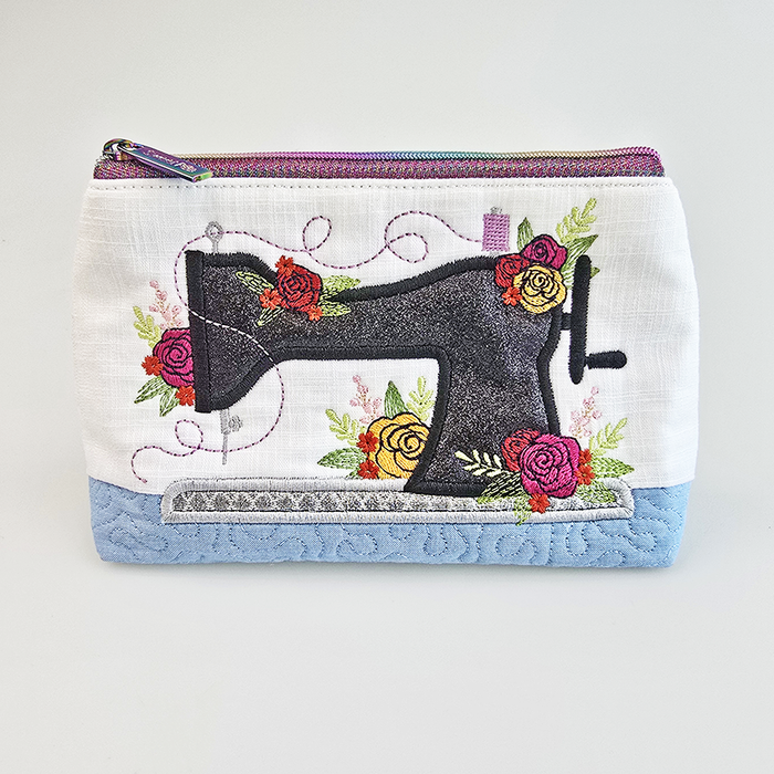 Floral Sewing Machine Purse