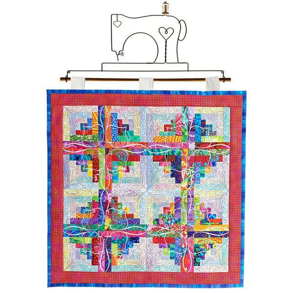 Floral Burst Block and Quilt