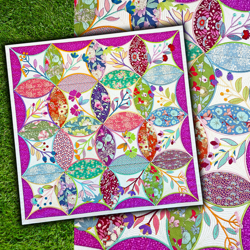 Forever Flora Blocks & Quilt - Machine Embroidery Design