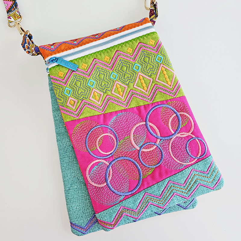 Four Way Boho Bag In The Hoop Machine Embroidery Design ITH