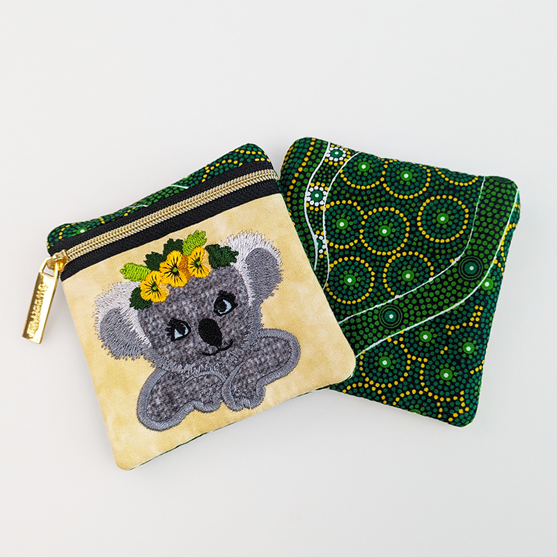Baby Koala Purse 4x4 ITH Design