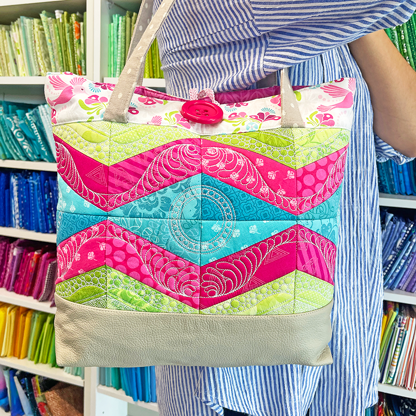 ITH Machine Embroidery Design - Freeform Tote Bag