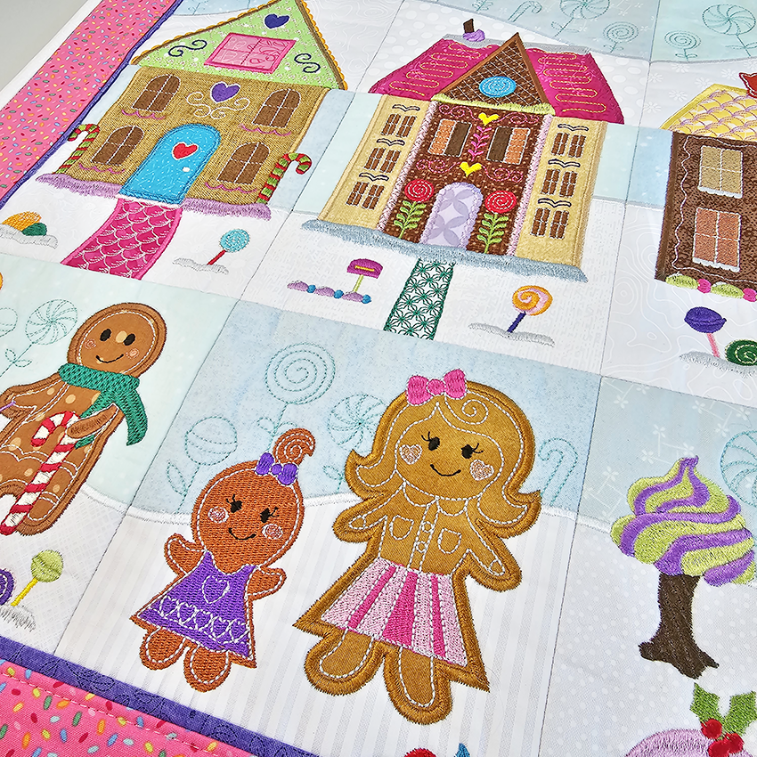 Gingerbread Quilt 4x4 5x5 6x6 7x7