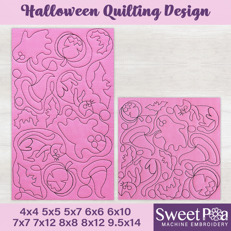 Halloween Quilting Blocks for Machine Embroidery