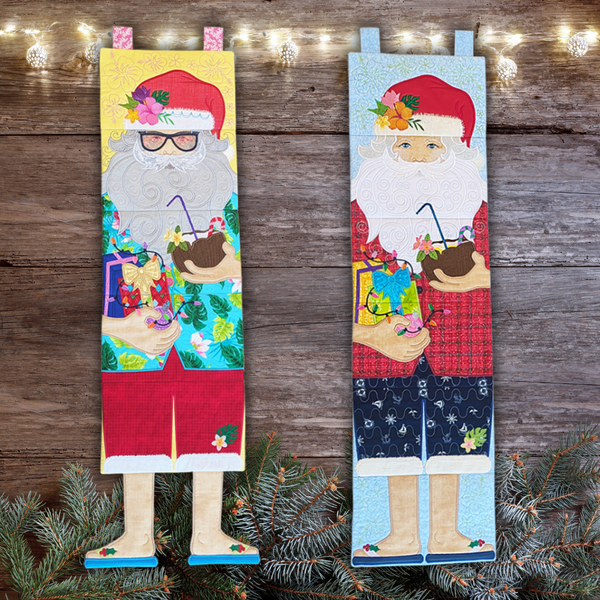 Summer Santa Hanger ITH Design
