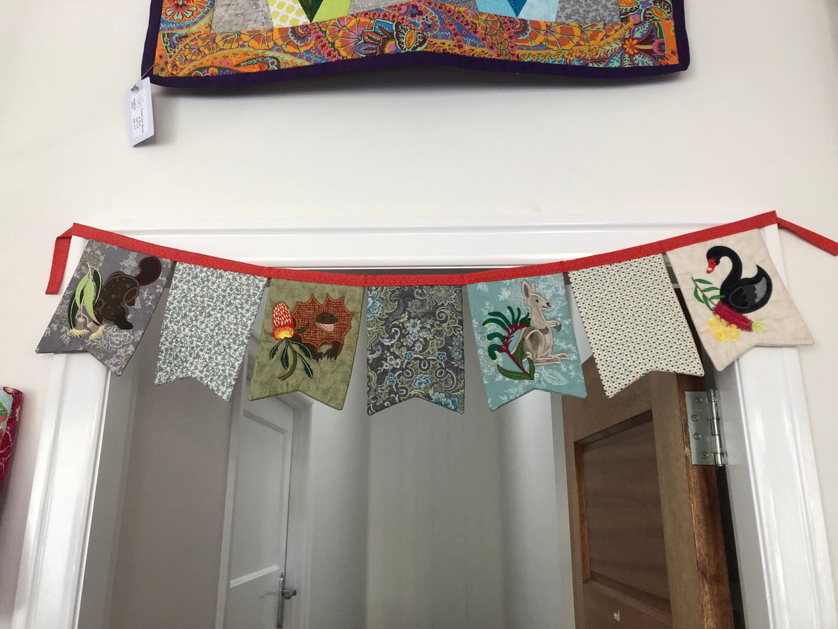 In The Hoop Embroidery Designs - Australian Animal bunting