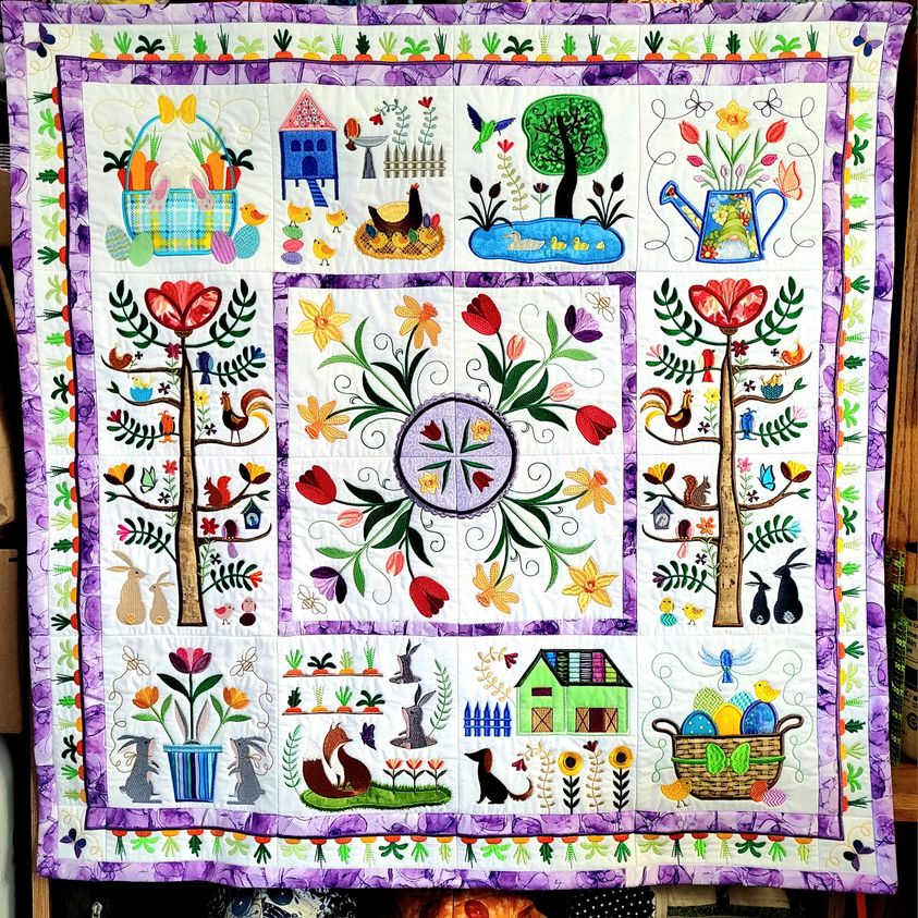 Spring Things Quilt Bulk Pack 4x4 5x5 6x6 7x7