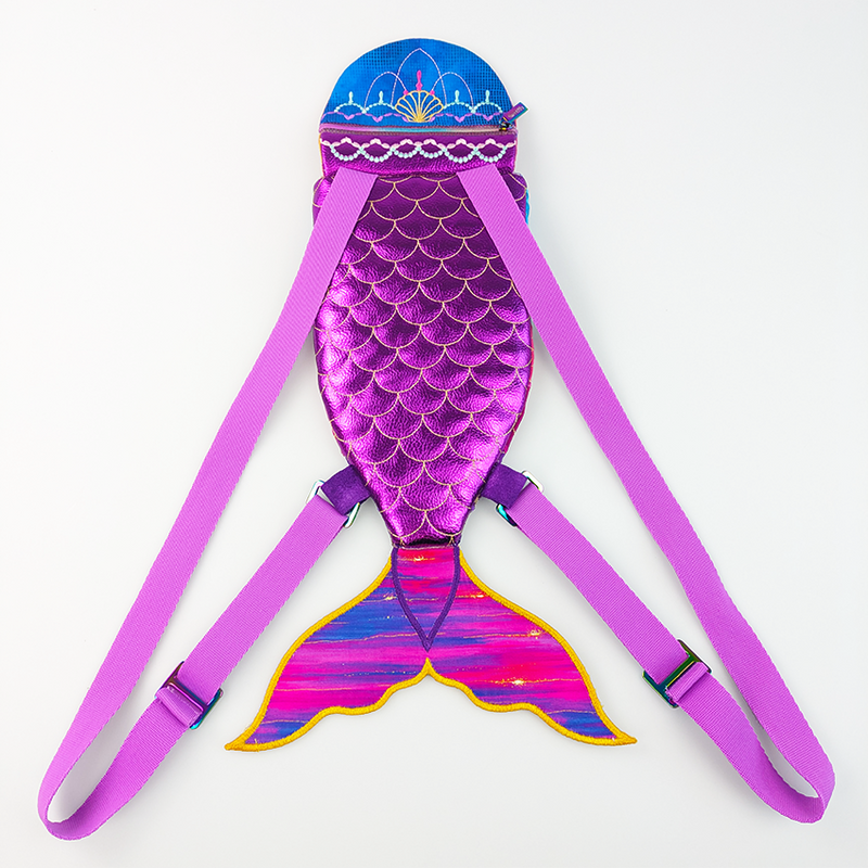 Mermaid Tail Backpack ITH Design