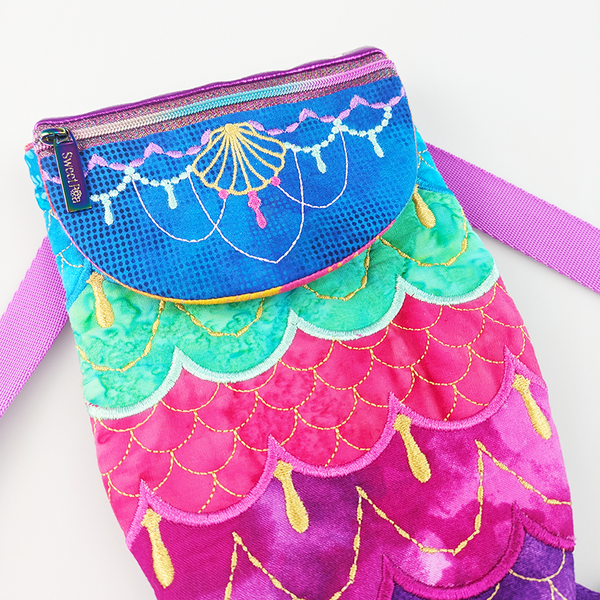 Mermaid Tail Backpack ITH Design 6x10 8x12 9.5x14
