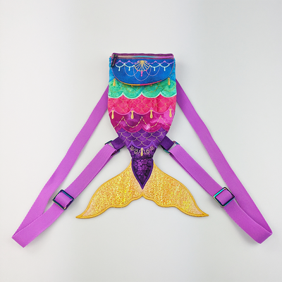 Mermaid Tail Backpack ITH Design