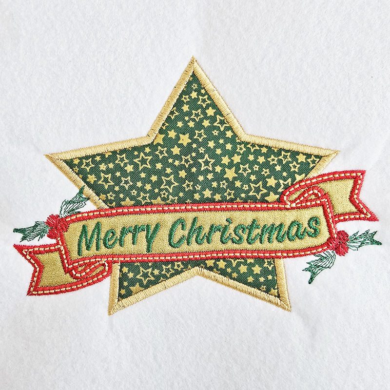 ITH Seasonal Banner Applique or Quilt Label Set