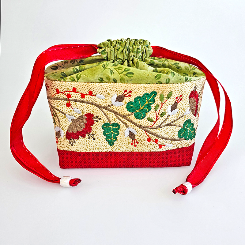 ITH Machine Embroidery Design - Mixed Drawstring Bags