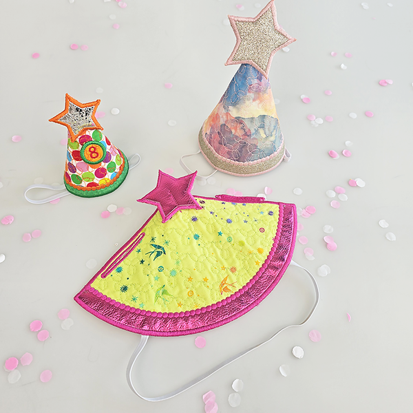 Embroidered Party Hats Made ITH