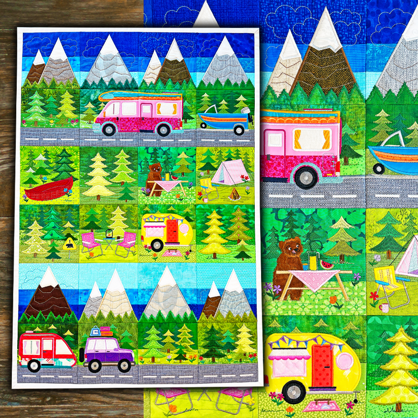 Peak Adventures Quilt 4x4 5x5 6x6 7x7 8x8