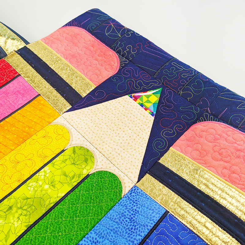 Machine Embroidery Design ITH - Pencil Tote Bag or Runner