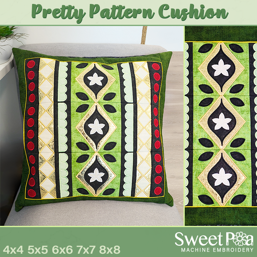Pretty Pattern Cushion ITH Design