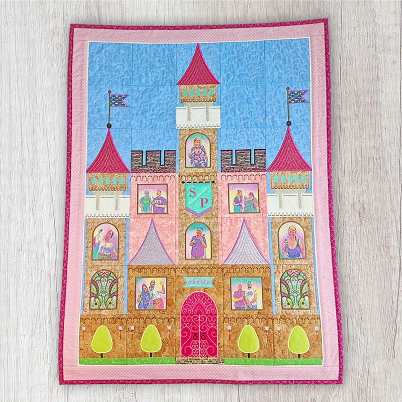Castle Quilt Customisable ITH Design