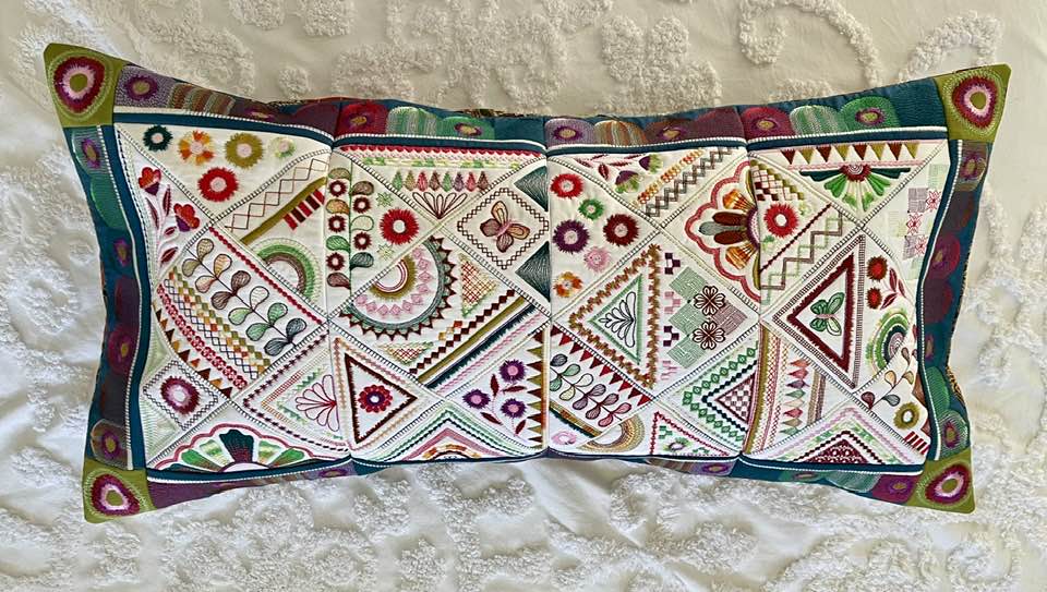 Embroidery Designs - Retro Rumble Bench Pillow 5x7 6x10 8x12