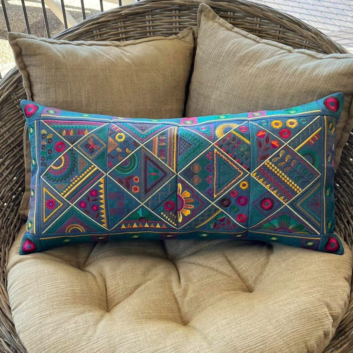 Embroidery Designs - Retro Rumble Bench Pillow 5x7 6x10 8x12